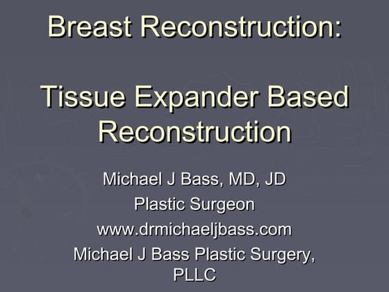 Web tm implant based breast reconstruction | PPT