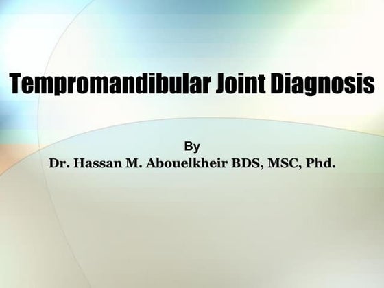 Mpds (Myofacial pain dysfunction syndrome) | PPTX | Physical Therapy ...