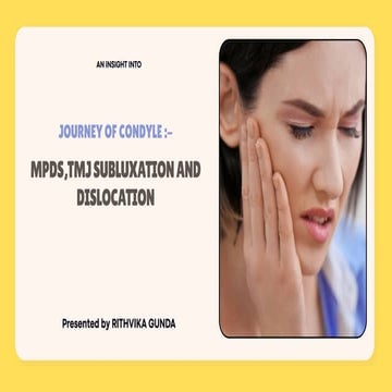 Mpds (Myofacial pain dysfunction syndrome) | PPTX