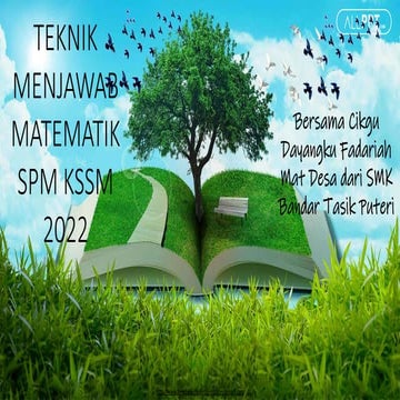 Teknik Menjawab Matematrik SPM KSSM 2022/2023 | PPTX