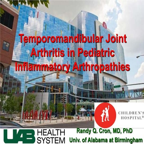 Temporomandibular Joint Arthritis in Pediatric Inflammatory ...
