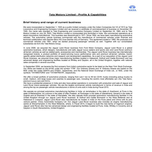 TML-Capabilities.pdf | Automotive Industry | Industries