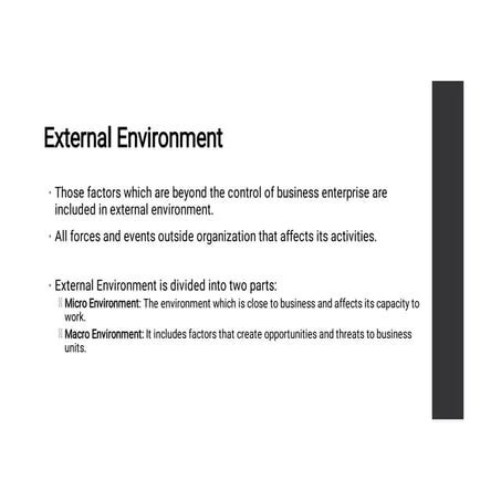 External Environment External Environment | PPT