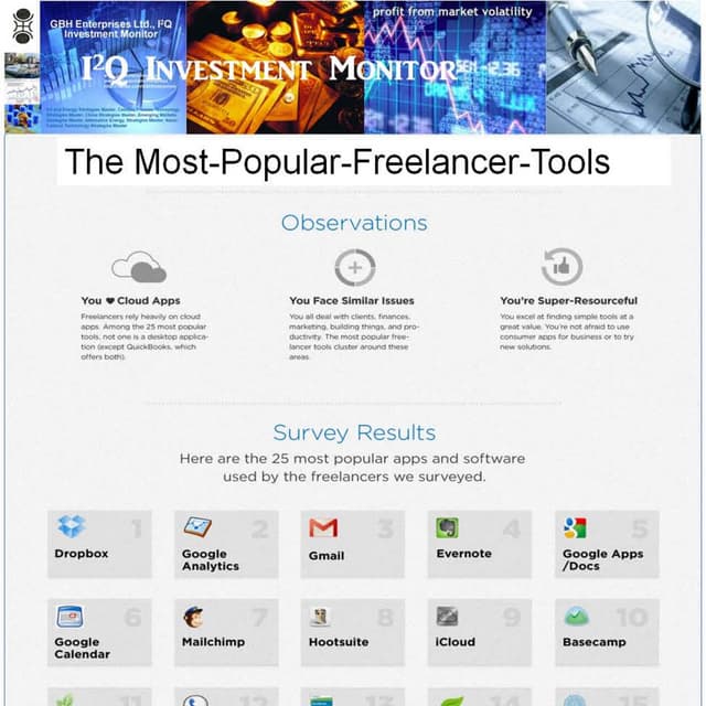 The Most Popular Free Lance Tools | PDF