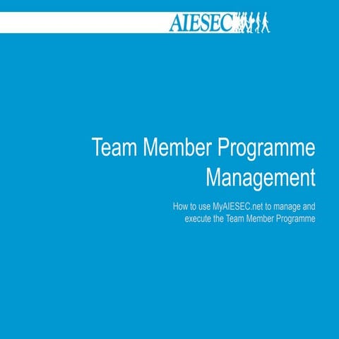 TMP management | PDF