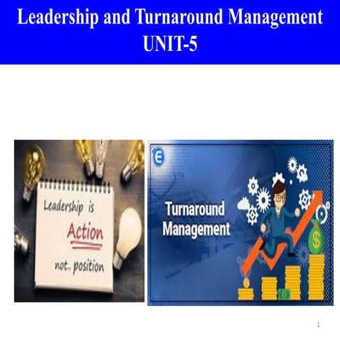 Turnaround Management - Leadership and Turnaround Management | PDF