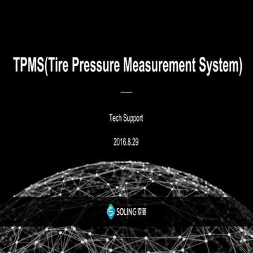 TPMS, Tire pressure moniter system | PPT