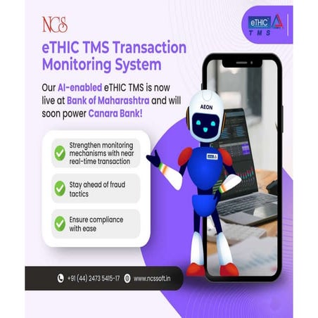 Our AI-powered eTHIC TMS (Transaction Monitoring System) | PPT