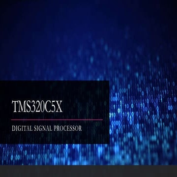 Tms320V5X | PPT