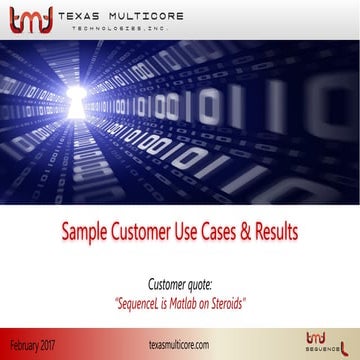 SequenceL Auto-Parallelizing Toolset Intro slideshare | PPTX