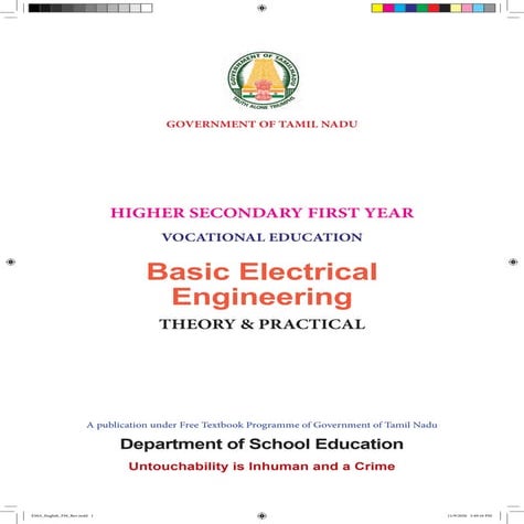 Tn Board Class 11 Basic Electrical Engineering Textbook Pdf