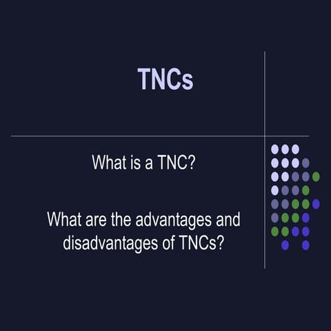 Chapter 5 Transnational Corporations (TNC) | PDF