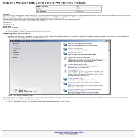 Tn548 Installing Microsoft Sql Server 2012 For Wonderware Products Pdf