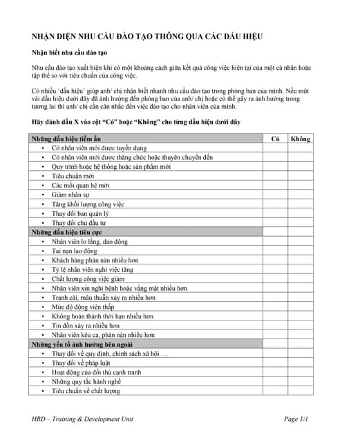 KRA for Head of HR | PDF