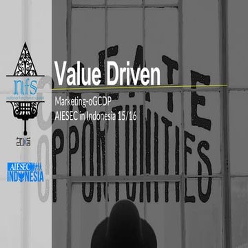Value Driven Marketing | PPT