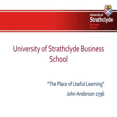 Strathclyde Business School | PPTX