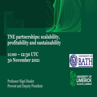 TNE partnerships: scalability, profitability and sustainability | PPT