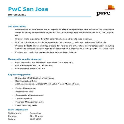 USA - PwC | DOCX