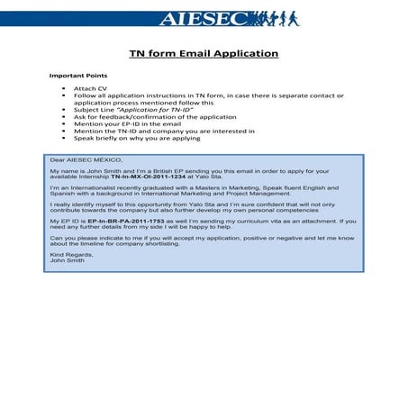 Tn form email_application | PDF