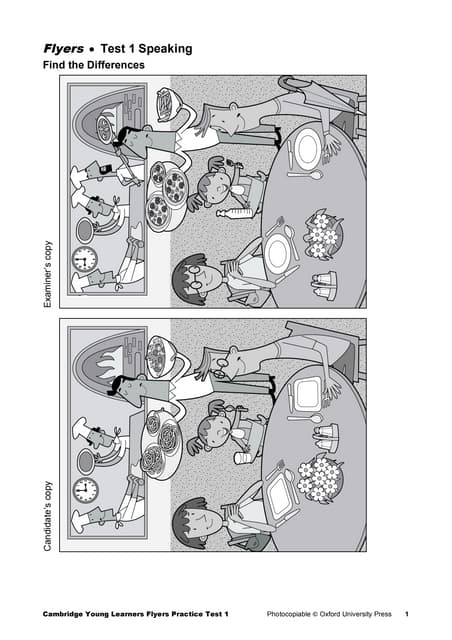 Speaking test 1 | PDF