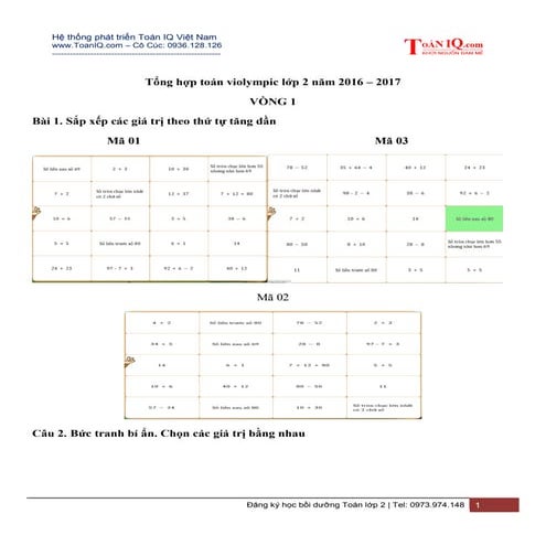 Đấu trường Vioedu lớp 2 năm 2025 - 2026 | PDF