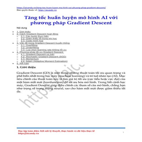 Tăng tốc huấn luyện mô hình AI với phương pháp Gradient Descent.pdf