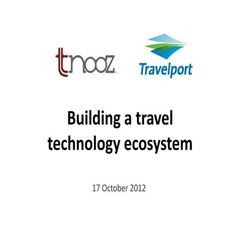 Making open travel tech ecosystems work to your advantage | PPTX