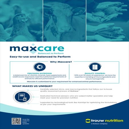 Feed additives and supplement solution- Maxcare | PDF