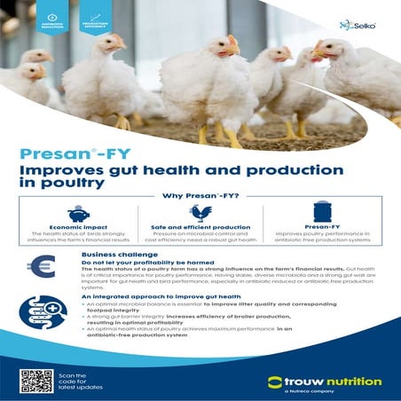Persan- FY - Gut health solution for poultry animals | PDF
