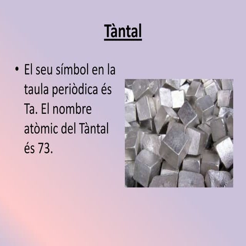 Tàntal | PPTX