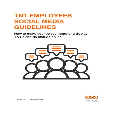 TNT employees social media guidelines | PDF