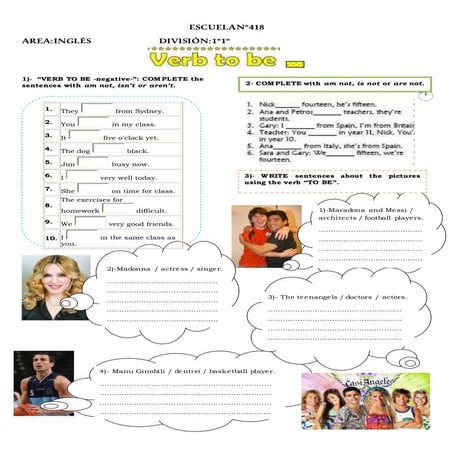 To be-negative-fun-activities-games 25198 | DOC