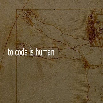 To Code Is Human | PPT