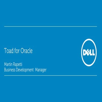 Tips and Tricks for Toad | PPTX