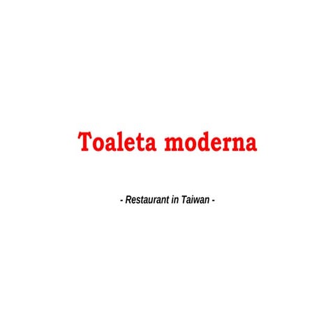 Toaleta Moderna | PPS