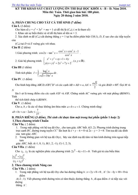 đại số tuyến tính 2 ( không gian eculid ) | DOC