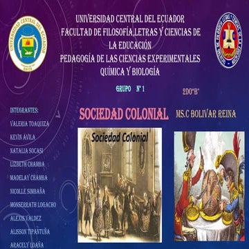 Sociedad Colonial | PPTX