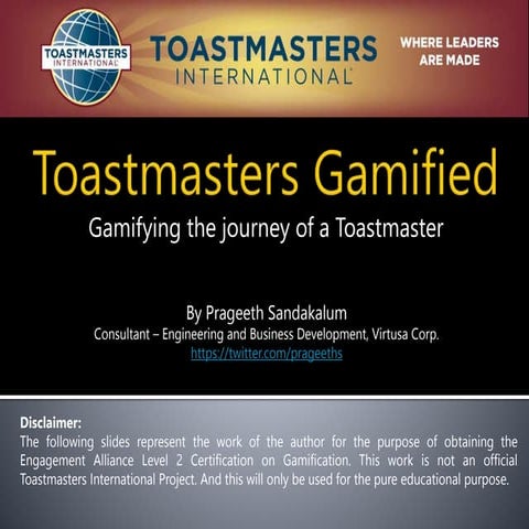 Gamification Expert Certification - Engagement Alliance | PPT