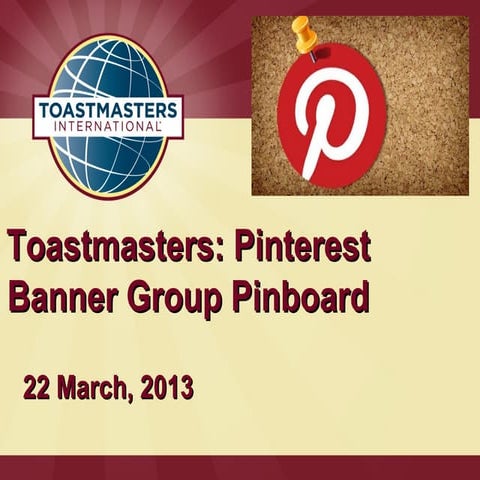 Toastmasters Pinterest Banner Group Pinboard | PPT
