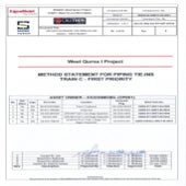 Method statement piping works | DOCX