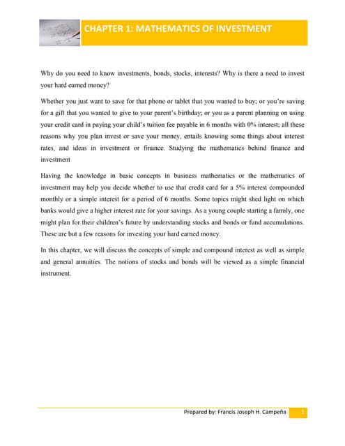 General-Mathematics-quarter-2-1.lessonpptx | PPTX | Stocks and Bonds | Personal Investing