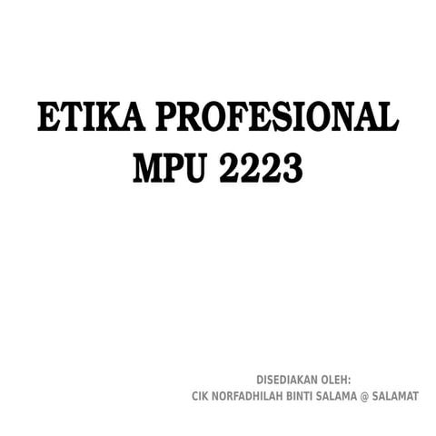 BAB-03-ETIKA-PROFESIONAL-NOTES-SLIDE-PDF | PPT