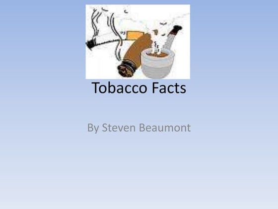 Tobacco addiction | PPT