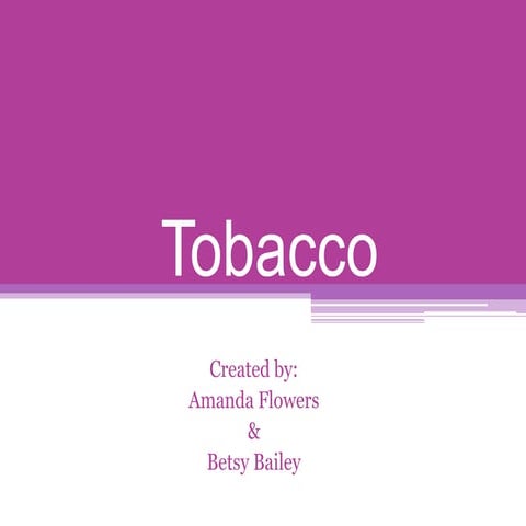 TOBACCO .pptx