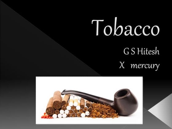 Tobacco Powerpoint | PPTX