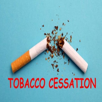 National tobbacco control programme | PPTX