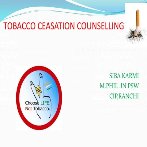 Tobacco Ceasation Counselling Pptx