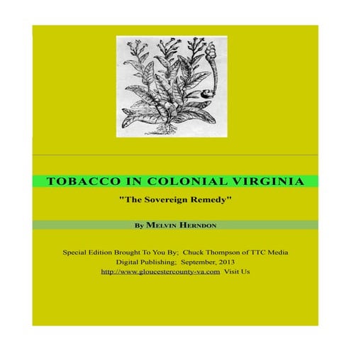 Tobacco In Colonial Virginia | PDF | Illegal Drugs, Tobacco ...