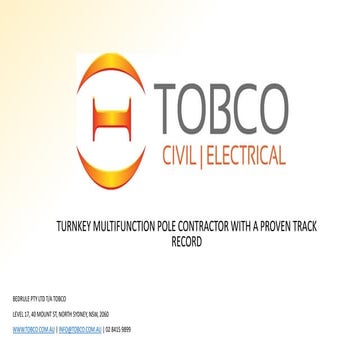 Tobco Multifunction Pole Capability | PDF