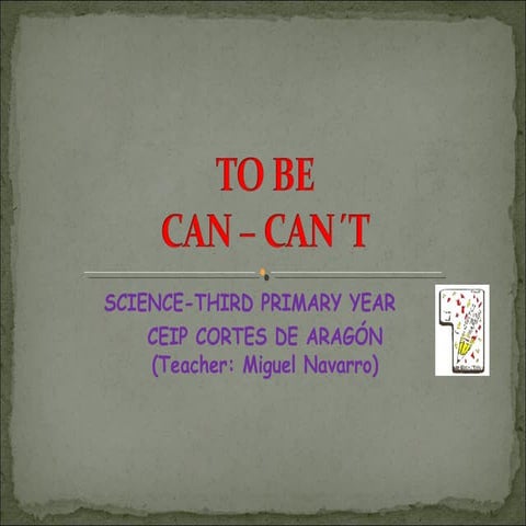 To be can | PPT